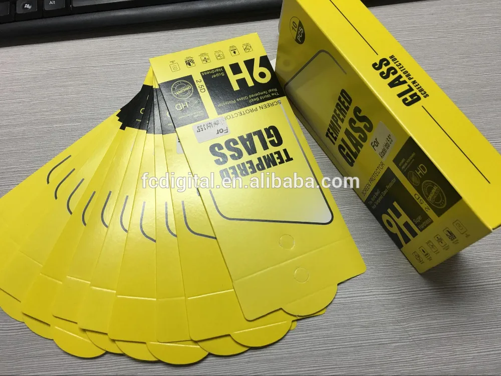 Retail Package Paper Packing for Tempered Glass Screen Protectors