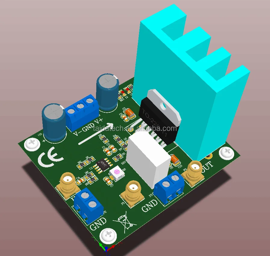Taidacent OPA541 Audio Amplifier - Programmable Current Limit