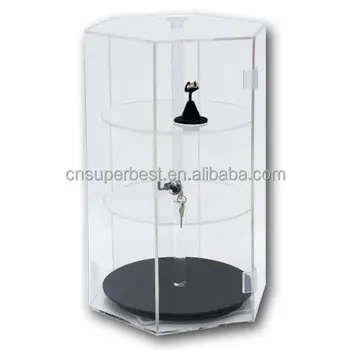 Counter Top Display Revolving Acrylic Display Showcase Display Rotating ...