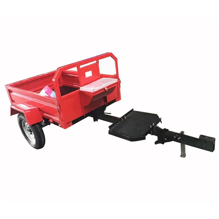 Farm Use 1 Ton Compact Hand Tractor Trailer With Feet Brake - Buy Hand ...