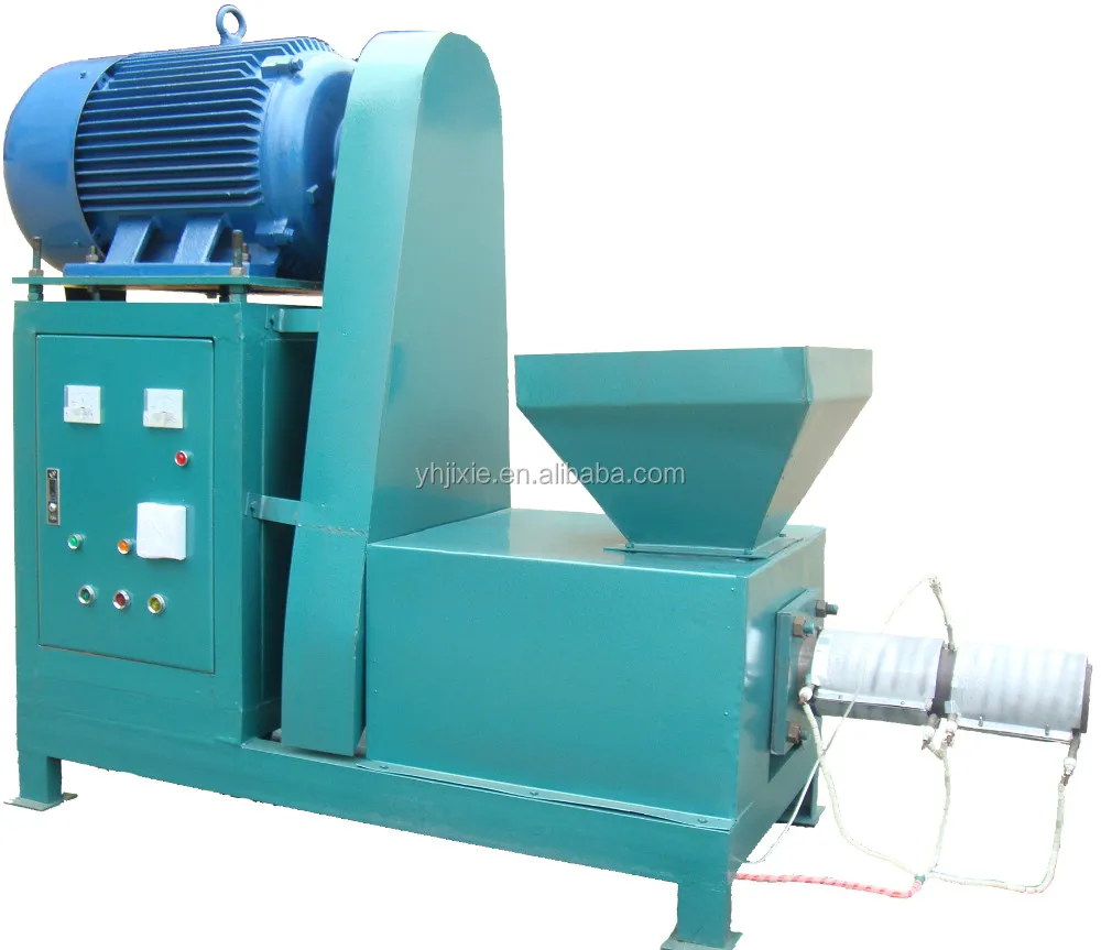 Small Biomass Charcoal Machine Wood Coal Sawdust Briquette Extruder ...