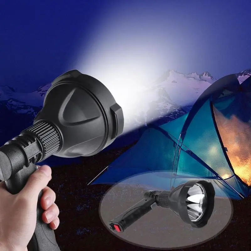 2km 3km Hand Held LED Search Light - Powerful & Rechargeable