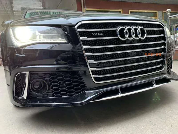 Audi A8 Facelift Tuning D4 W12 Rear Diffuser Bodykit 2011-2014