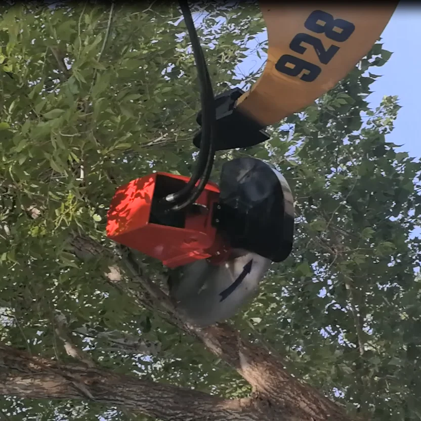 Kinger Tree Saw Attachment Excavator Hydraulic Firewood Processor Saw ...