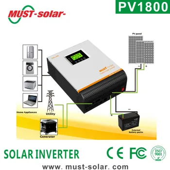 pv1800 Pro Solar Inverter 3kva 48vdc 60a Solar Charger Connect 3000w ...