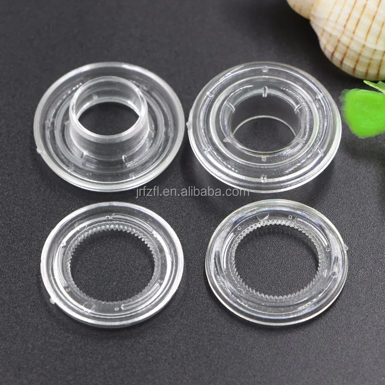 Black White Round Transparent Clear Plastic Grommets