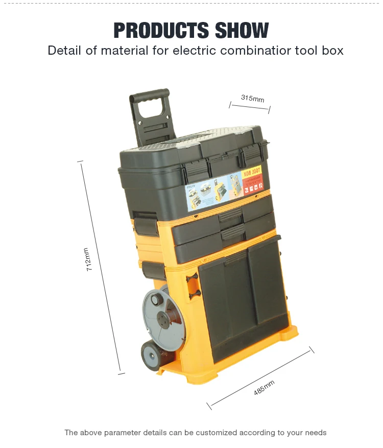 Secure and Durable Tool Storage - Plastic Rolling Toolbox