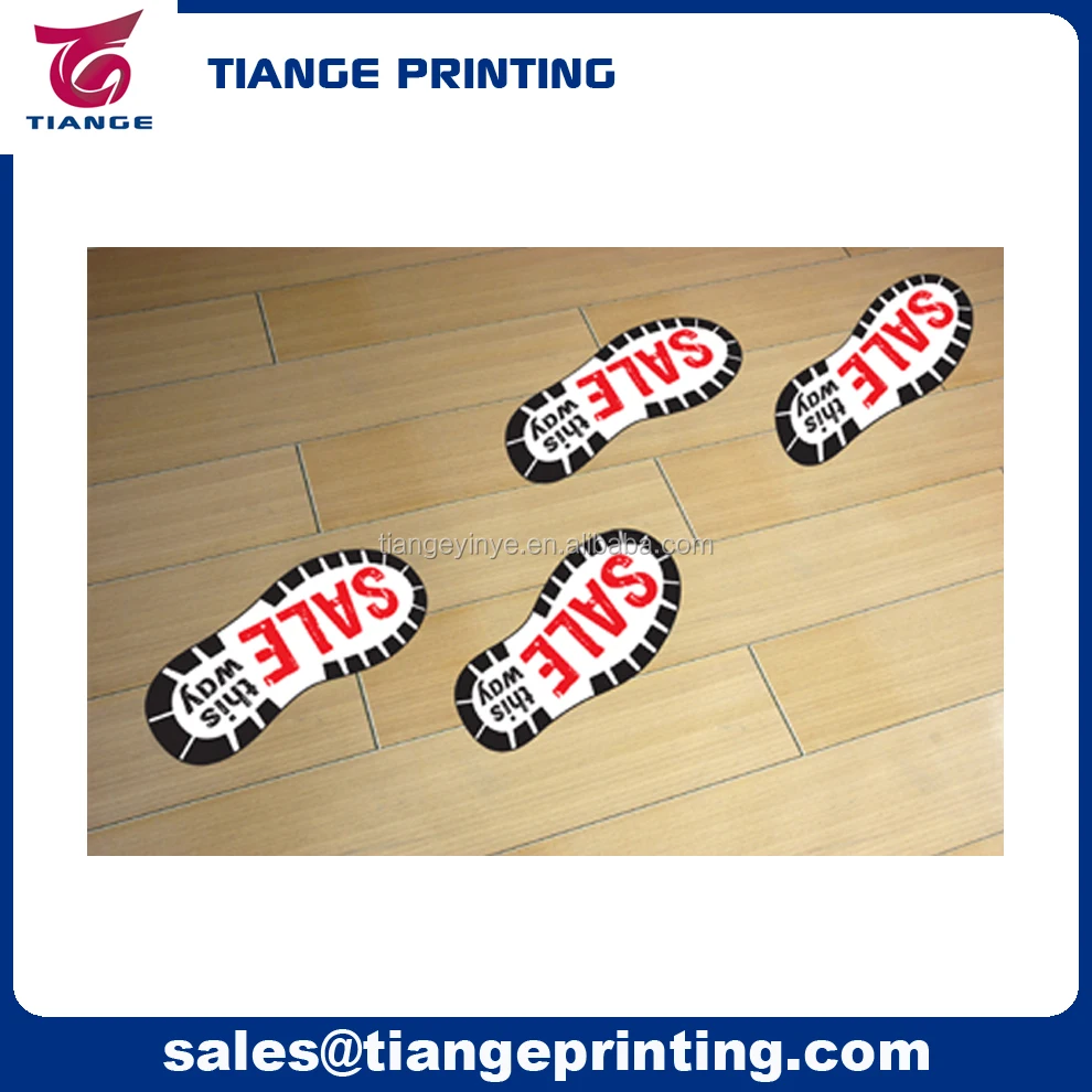 Shoe Shape Decal Pvc Floor Sticker For Advertising - Buy Floor Sticker ...