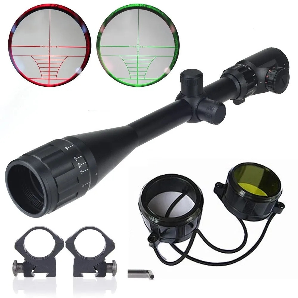 Spike 6-24x50 Ao Optics Hunting Rifle Scope Red,Green Illuminated ...