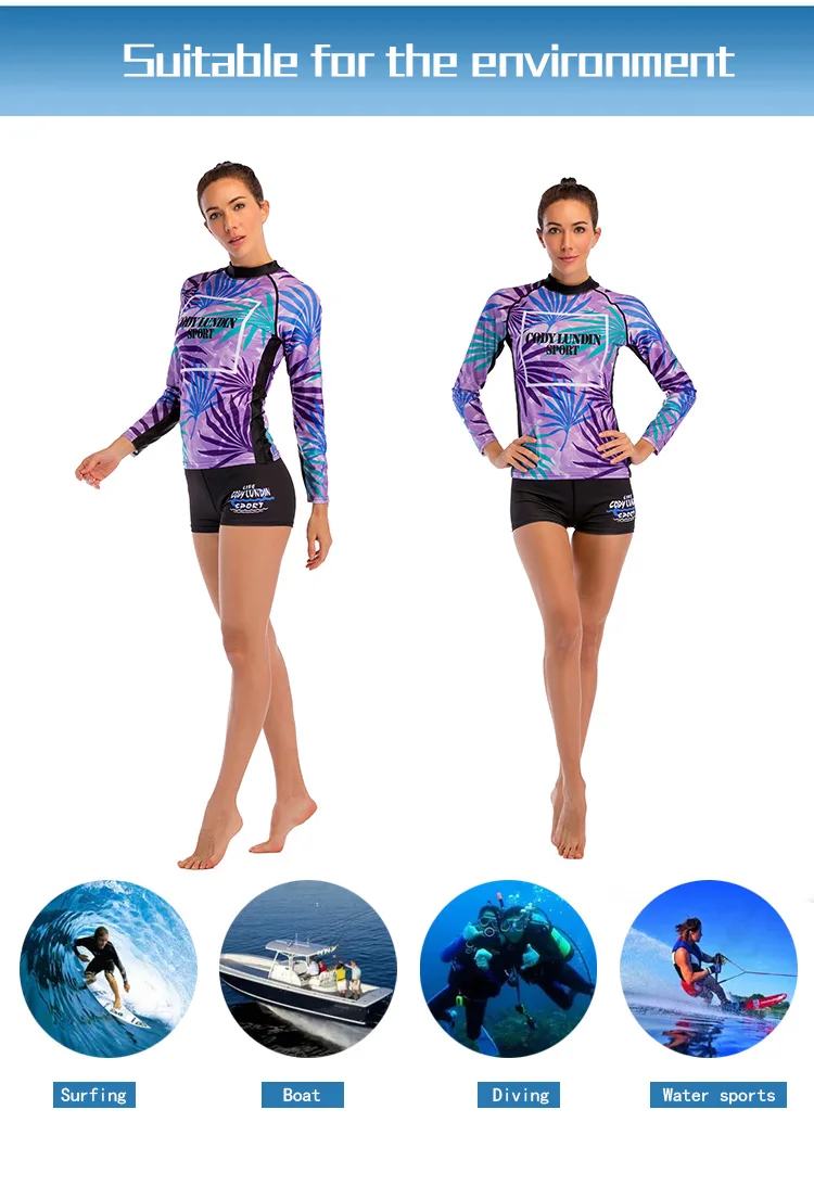 Sublimated Printing Custom Colored Wetsuits Womens Custom Logo Printed ...