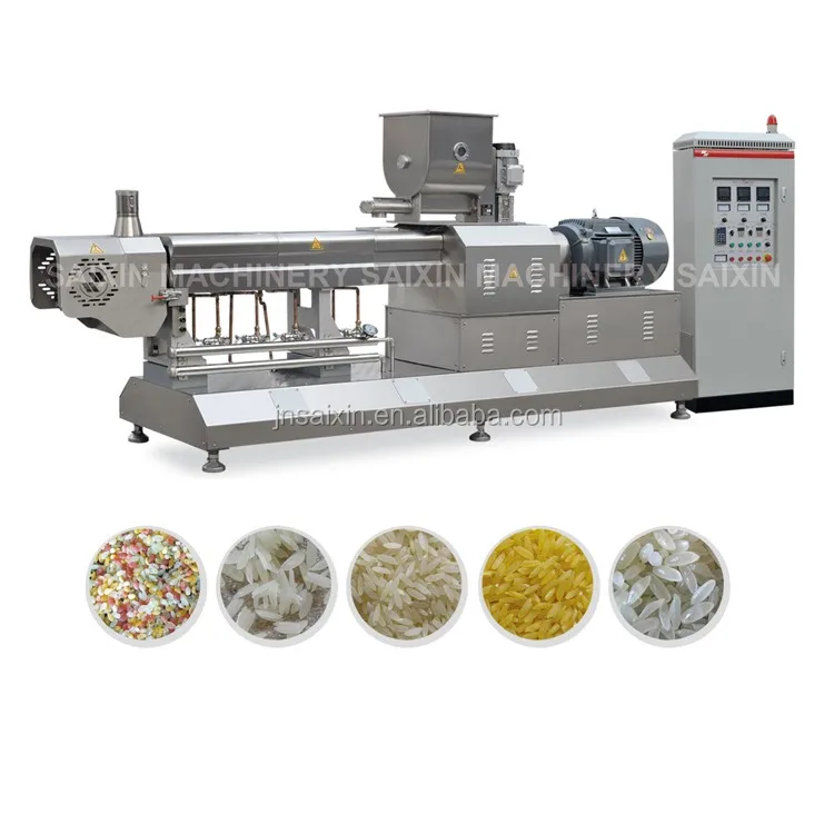 High Output Cheese Ball Corn Snacks Machine Jinan Saixin Twin Screw ...