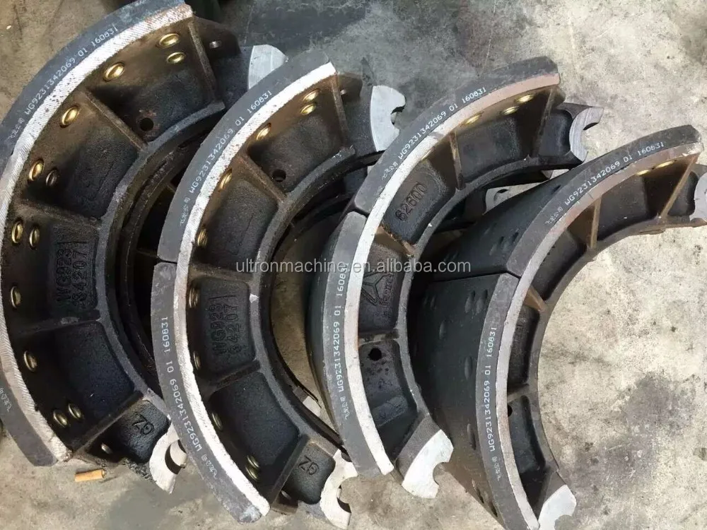 Hot Selling 14 Holes 09 Howo Truck Brake Lining Wg9231342069 In Stock ...