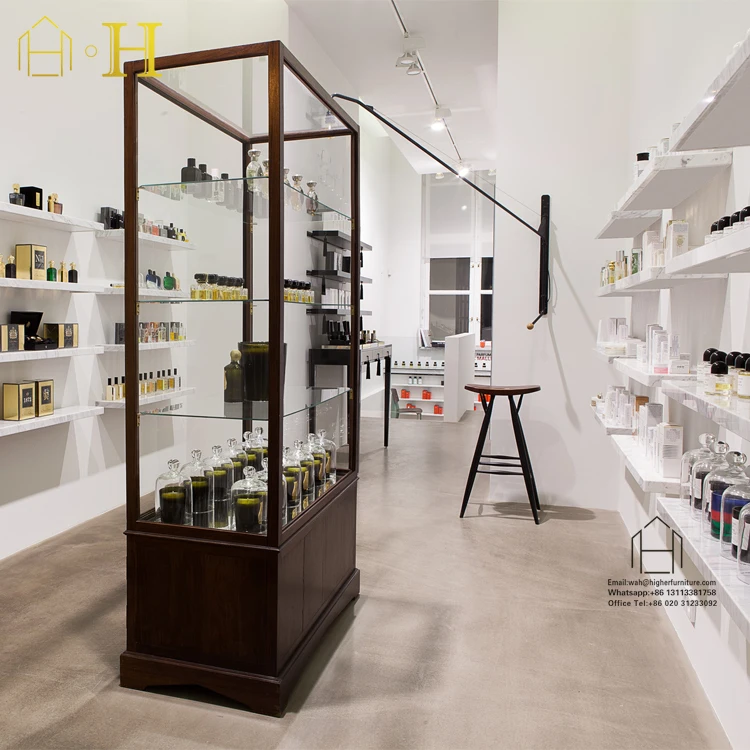 Professional Perfume Shop Interior Design With Perfume Display Showcase ...