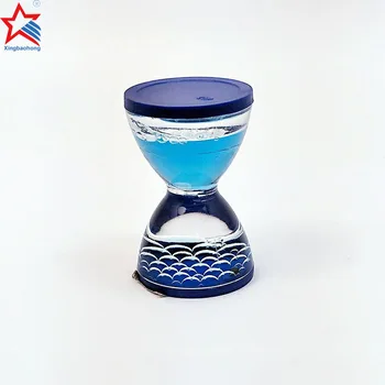 Mini Novelty Liquid Oil Drop Sand Timer Blue Hourglass For Toy - Buy ...