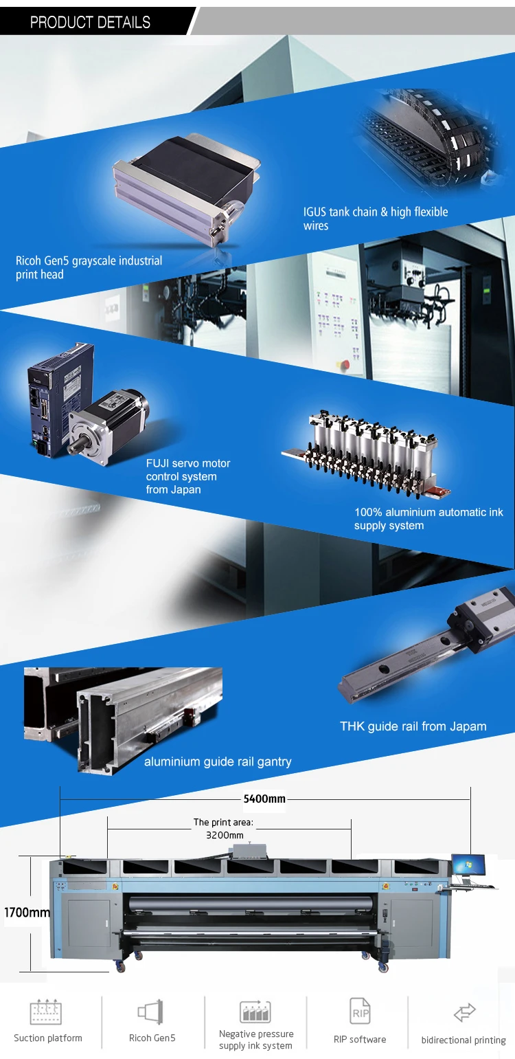 3.2m Uv Hybrid Printer With Ricoh Gen5 Print Head,Large Format Uv Hybrid Printer - Buy Glass Uv ...