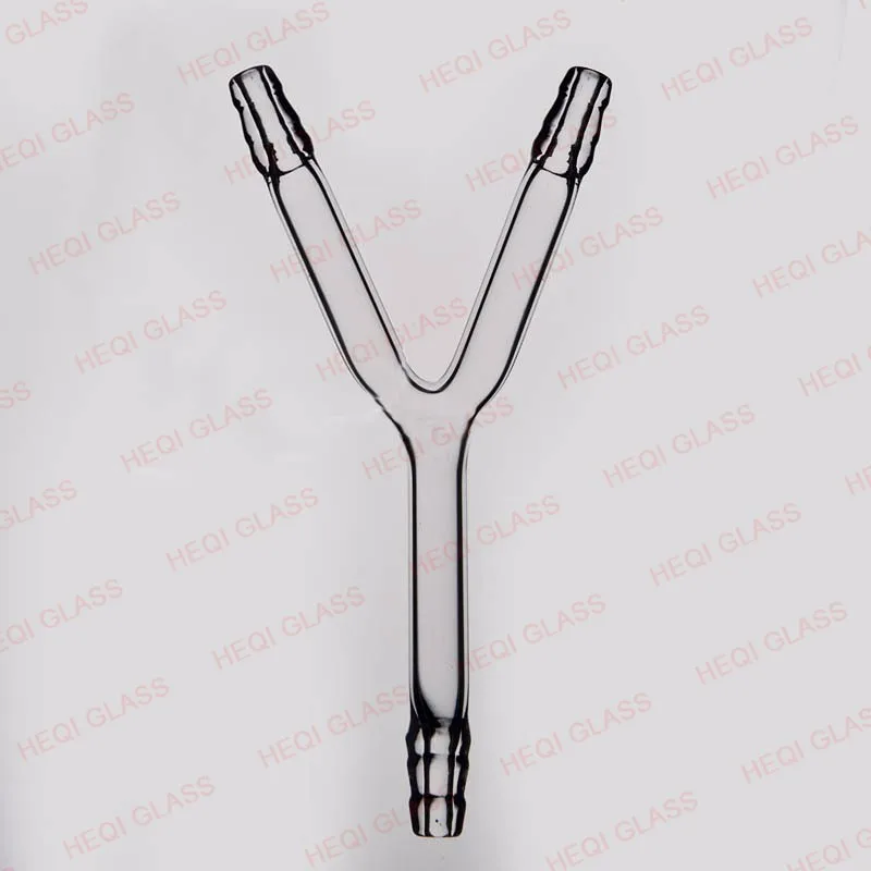 Lab Glassware Y-shape Connecting Tube - Buy Thick-walled Connecting ...