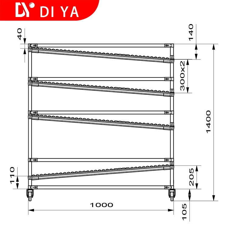 Diya Heavy Duty Lean Line Pipe Rack System for Workshop Storage