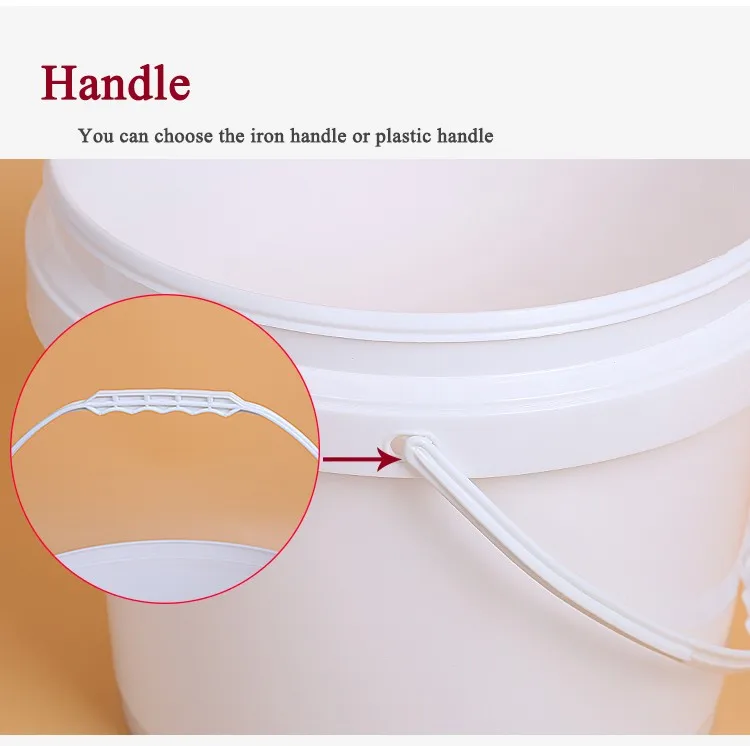 Round 8l Plastic Bucket And Container With Lid - Buy 8l Plastic Buckets ...