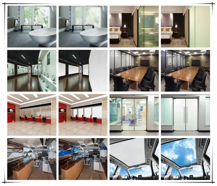 Polymer Dispersed Liquid Crystal Smart PDLC Glass