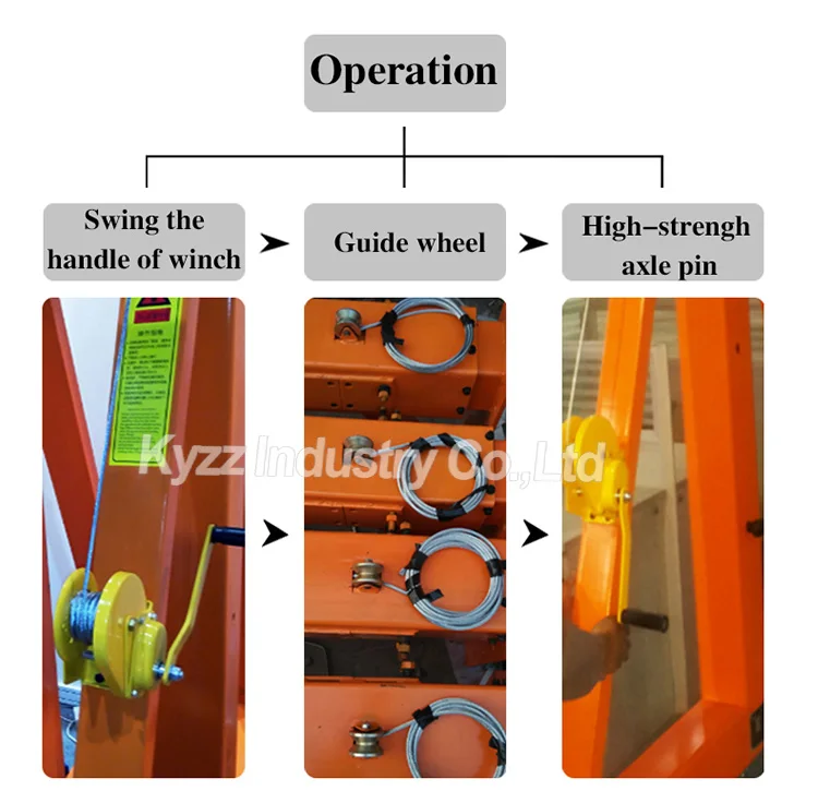 Pt2-1 0.5 Ton 1 Ton 2 Ton 3 Ton 5 Ton 10 Ton A Frame Gantry Crane In ...