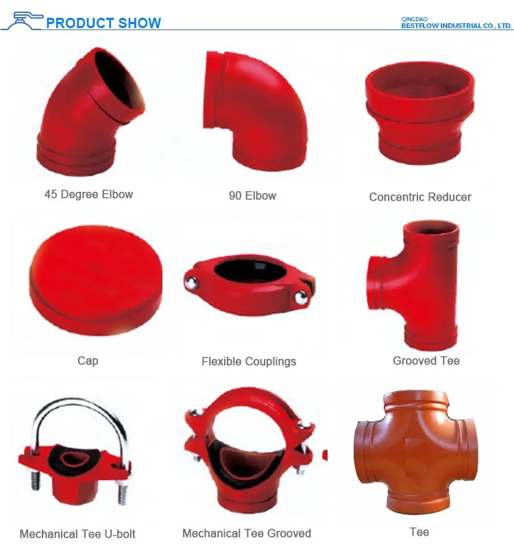 Fire Fighting Ductile Iron Grooved Tee Pipe Fittings - Buy Ductile Iron ...
