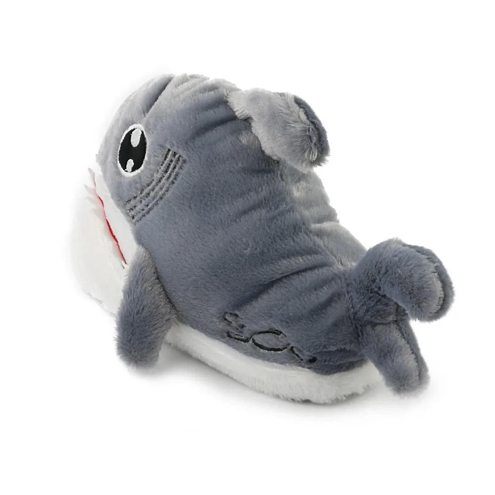 Cute Fluffy Home Indoor Shark Animal Slippers For Kids And Adults - Buy ...