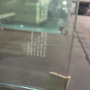 10mm Clear Tempered Shower Door Glass With Sgcc Ansi Z97.1-2015 & Can ...