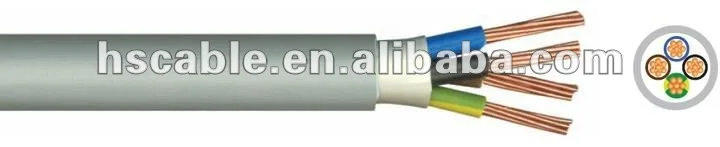 Pvc Insulated 4 Core 6mm 4mm 2.5mm 1.5mm Nvv Nym Flexible Cable - Buy 4 ...