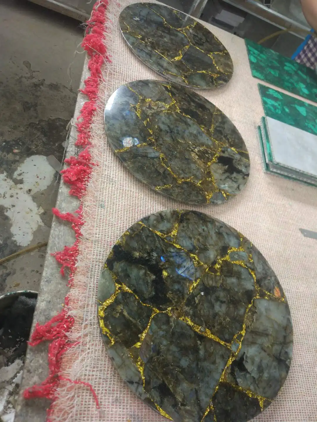 Semi Gemstone Labradorite Tile - High Quality Wholesale