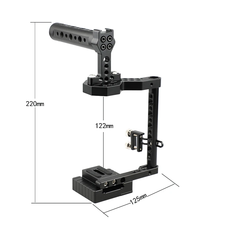 CAMVATE DSLR Camera Cage with Top Handle - Versatile & Durable