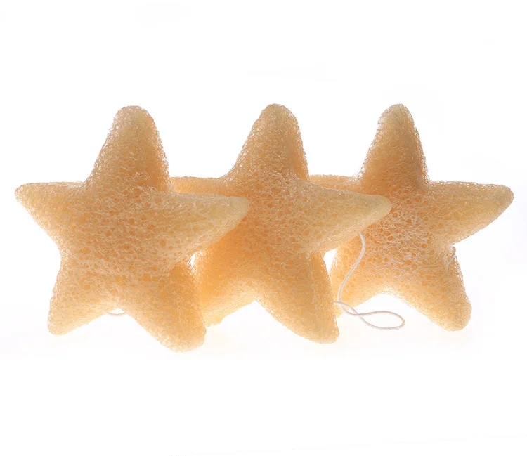 Lovely Star Shape Washable Sponge For Baby Facial Clean Body Bath ...