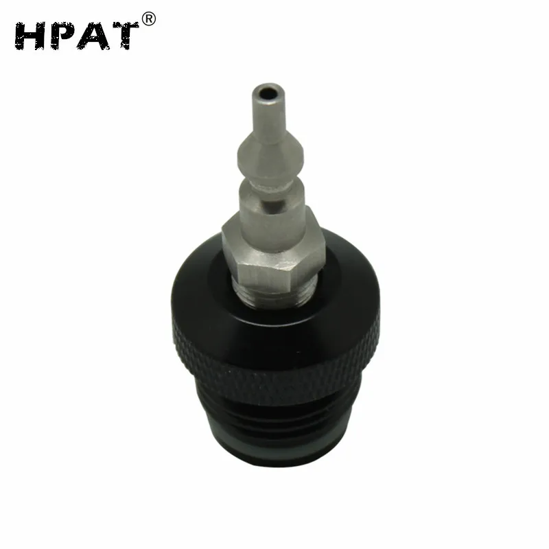 Paintball ASA Adapter to Remote Hose Line with Male Quick Disconnect Plug