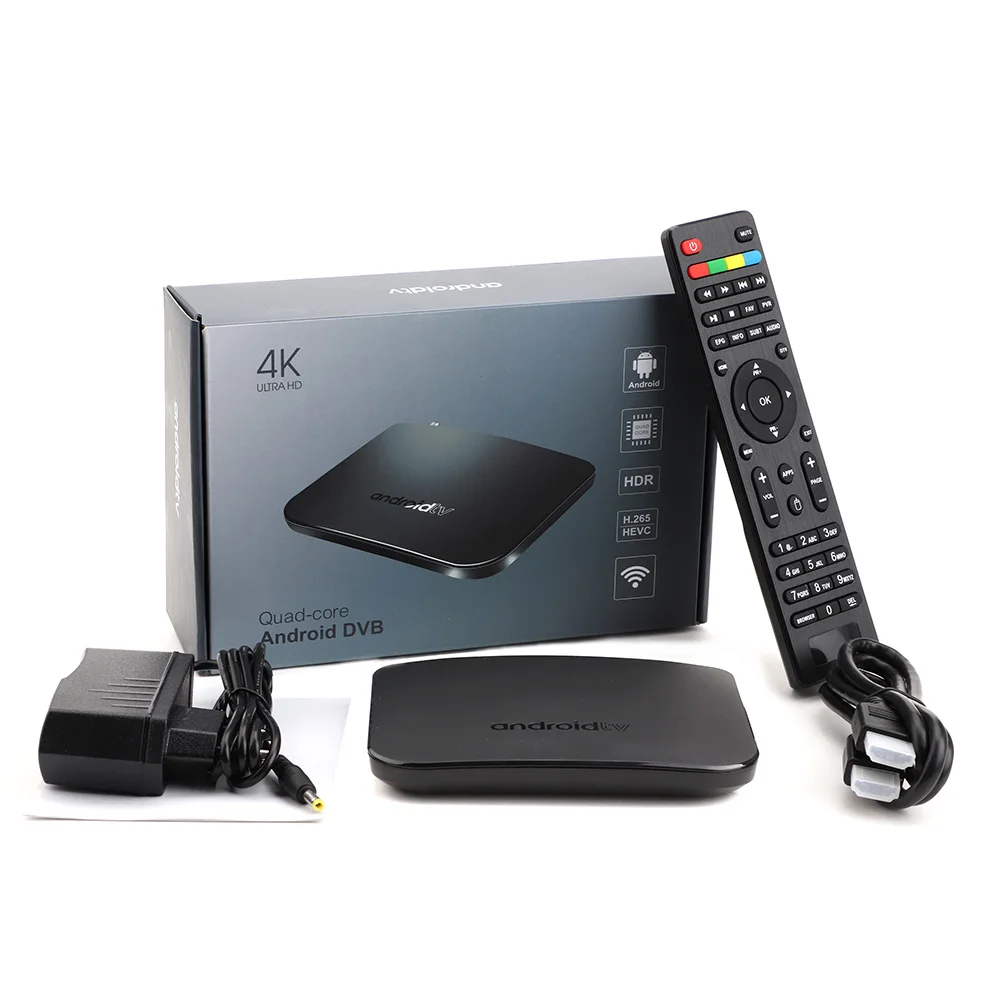 Android Dvb-s2 Satellite Dvb-t2 Terrestrial Combo Tv Box Amlogic S905d ...