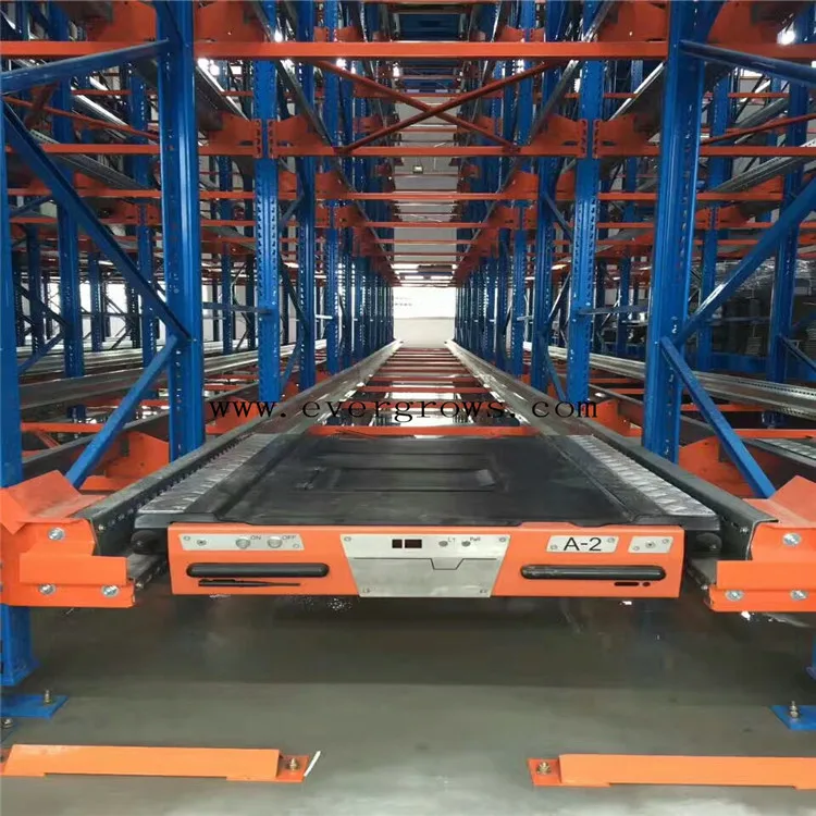 Warehouse Long Life Automatic Radio Controlled Pallet Shuttle Rack ...