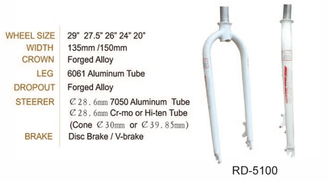 Mozo Fork - Durable 26 Inch Aluminium Alloy Bicycle Fork