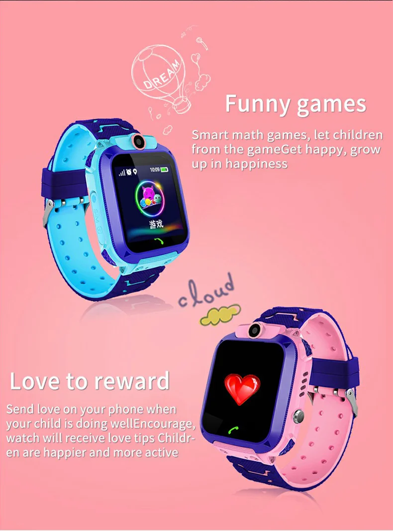 YQT Q12 Kids Smart Watch - IP67 Waterproof & GPS Tracker