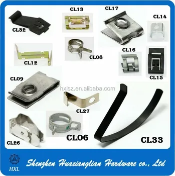Customize Different Types Of Spring Metal Clips Fasteners - Buy Spring ...