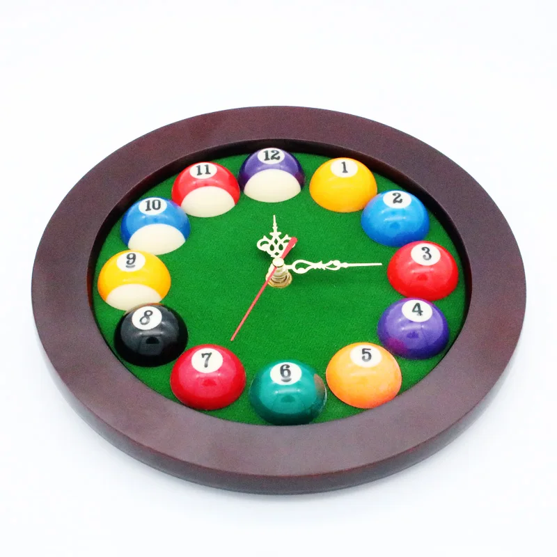 Billiard Snooker Pool Game Accessories - Round Shape Billiard Ball Clock