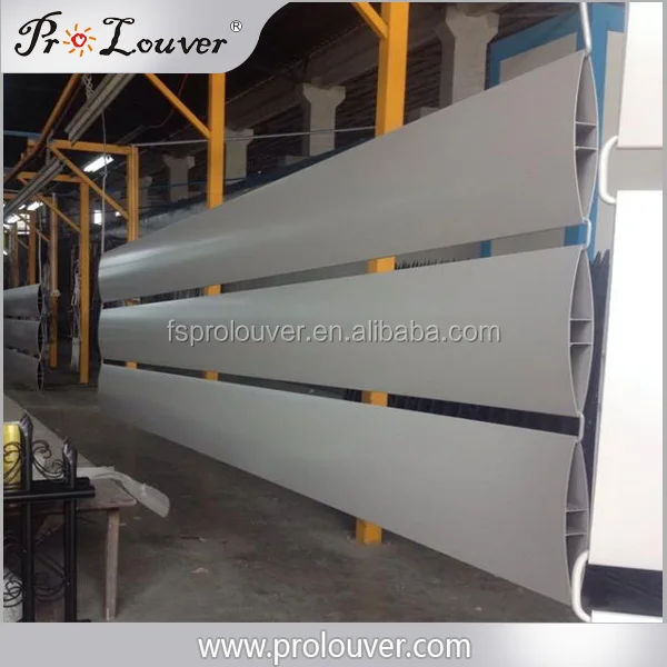 Aluminum 85R Roll Formed Panel Louver for Solar Control
