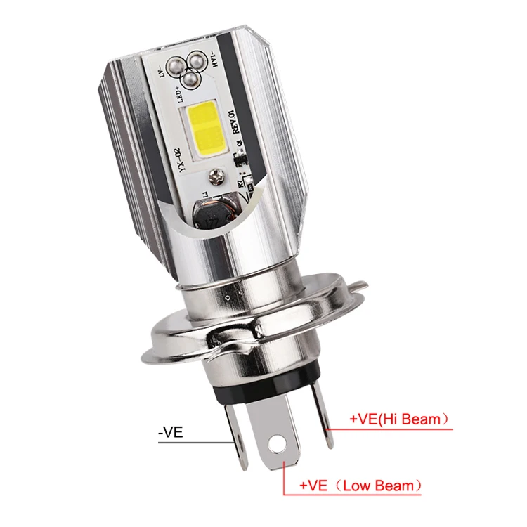 Ba20d H4 6v Led Headlight Bulbs For Motorcycle - Buy 6v Led Headlight ...