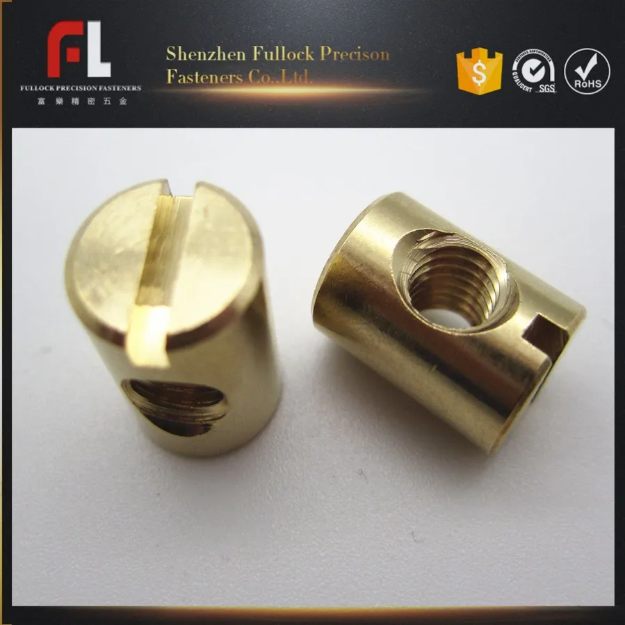 Self-locking Inner Threaded M6 Barrel Nuts - Buy M6 Barrel Nuts,Inner ...