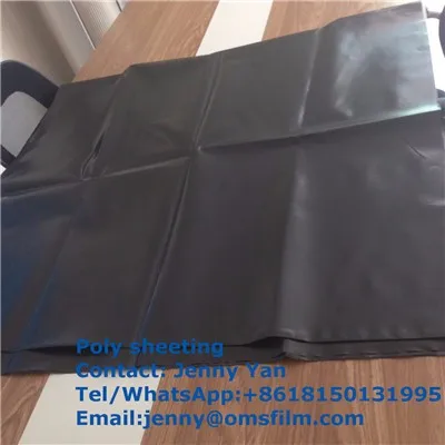 4m X 50m 200um Black Polyethylene Builders Film for Construction