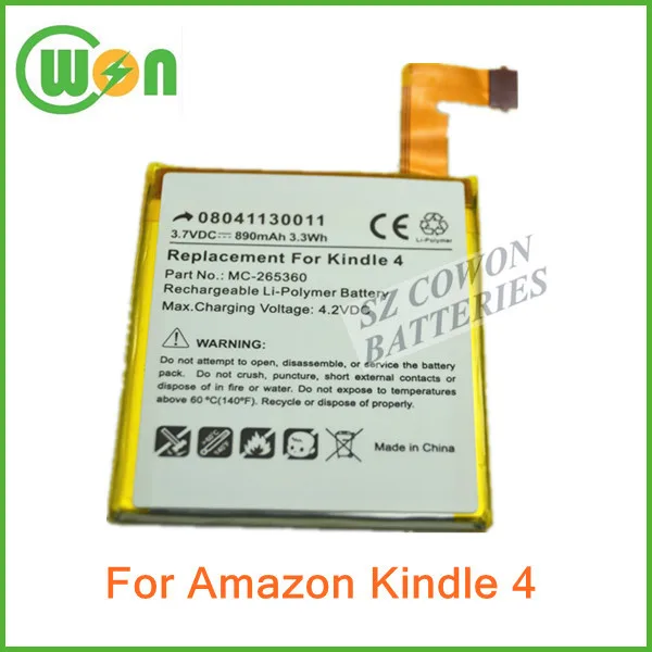 3.7v 1100mah Li-ion Dr-a011 170-1012-00 Replacement Battery For Kindle ...