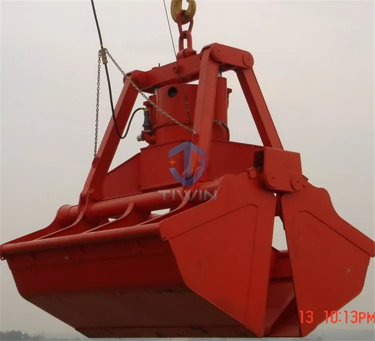 Hydraulic 5 Ton Grab Bucket For Overhead Crane - Buy Clamshell Grab ...