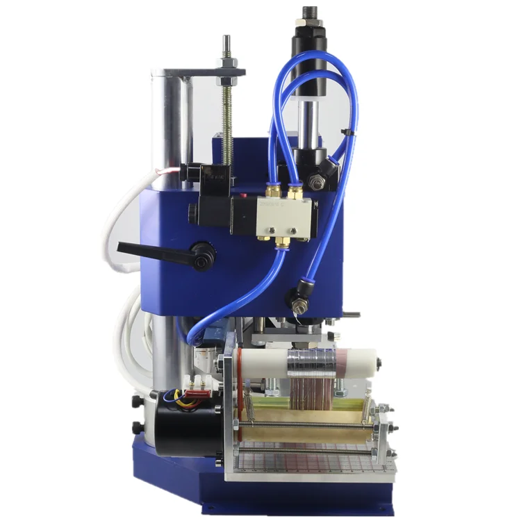 Mini Semi-automatic Pneumatic Leather Belt Heat Embossing Machine For ...