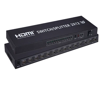 Hdmi Splitter 12 Ports Auto Switch 2x12 Hdmi Selector With Ir Remote ...