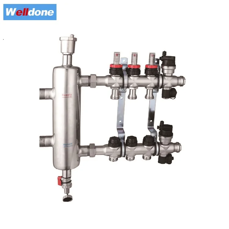 Pex Zone Valve Pre-Assembled Distribution Manifolds for Radiant Floor ...