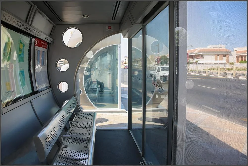 2019 Comfortable Air Condition Bus Stop Awning Bus Shelter Manufacture ...