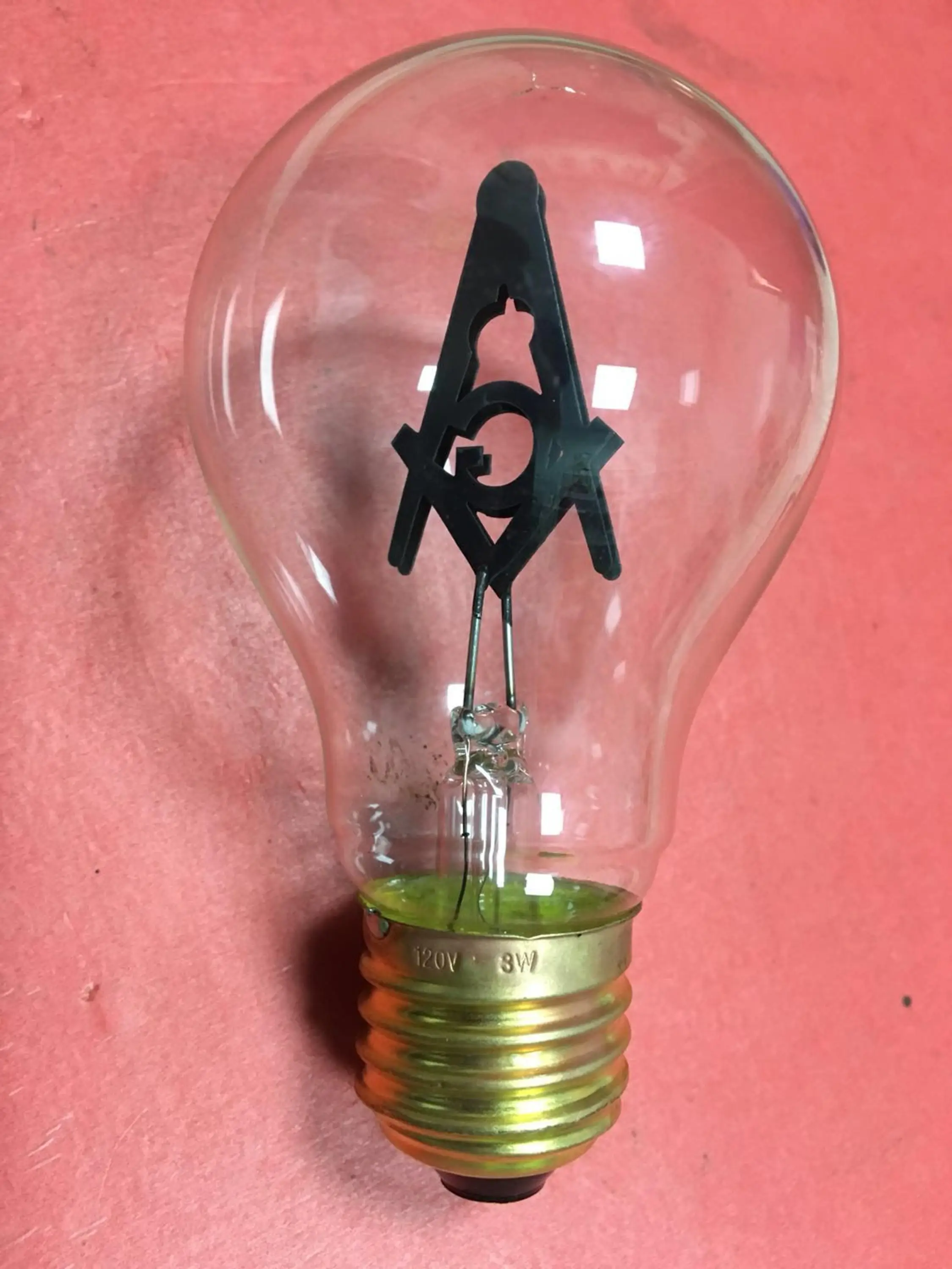 A19 A60 Flicker Flame Bulb - LED Masonic Light Bulb for Holiday ...