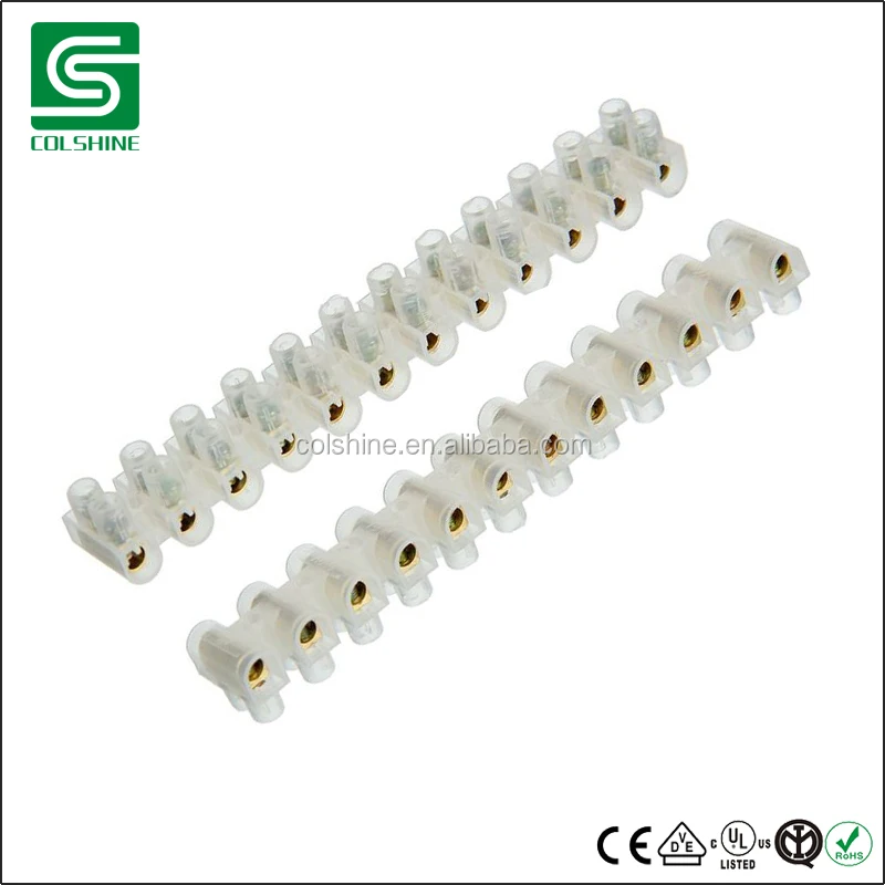 Plastic Terminal Block Connectors - H, U, F Type Screw Blocks, Rated 6A ...